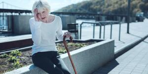 difficulty walking after sitting