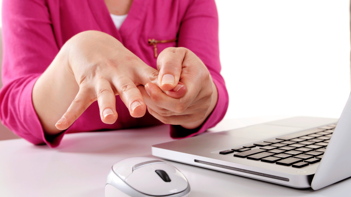 numb thumb from drawing